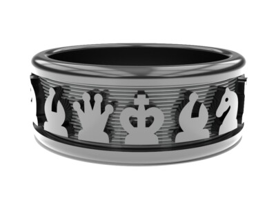 Signet Style Chess Ring | eBay