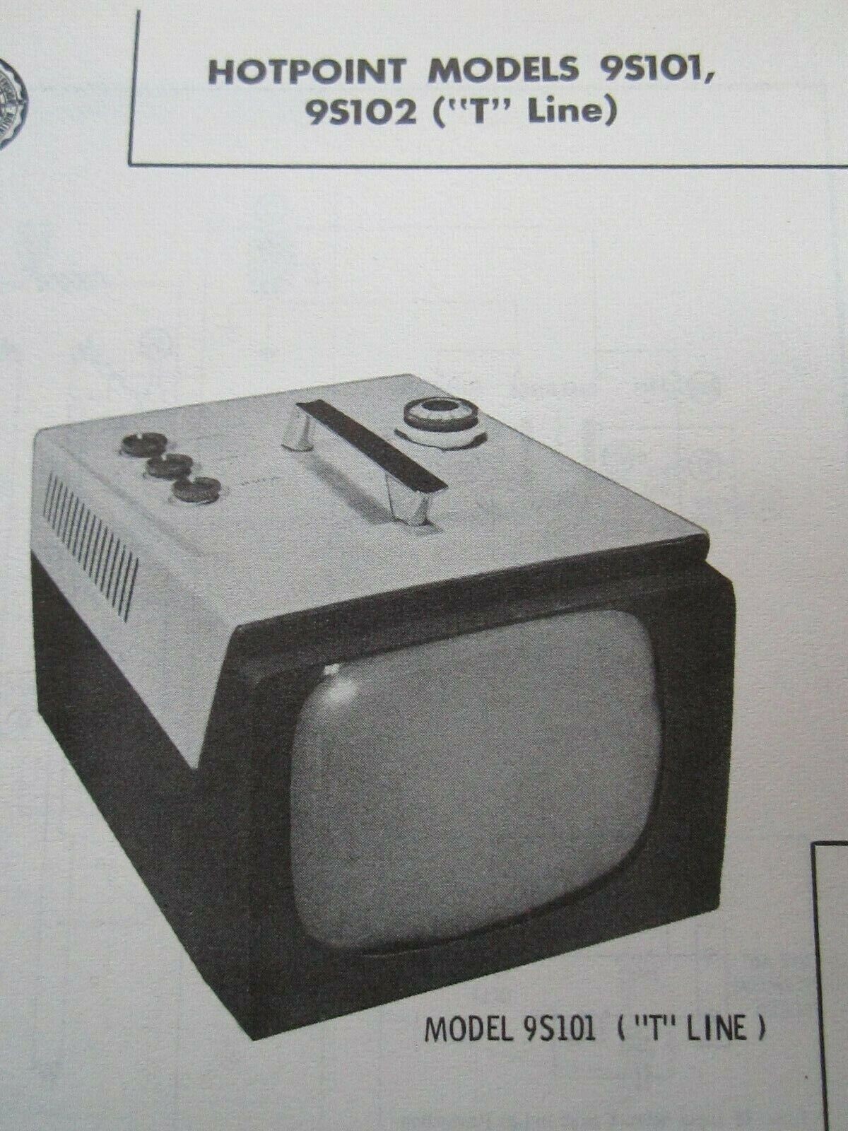 HOTPOINT 9S101 & 9S102, ( "T" LINE ) MINI TELEVISION PHOTOFACT | eBay