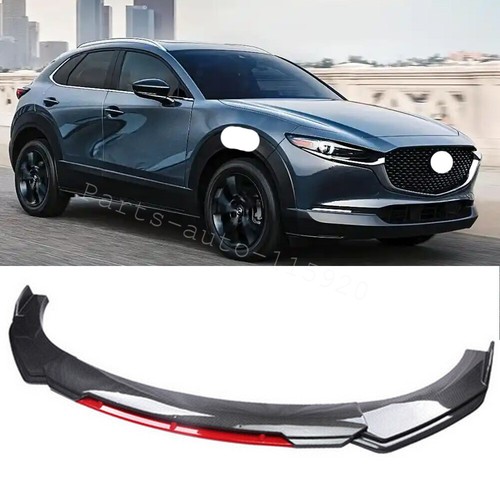 For Mazda CX-30 CX-5 CX-90 Front Bumper Lip Spoiler Splitter Carbon ...