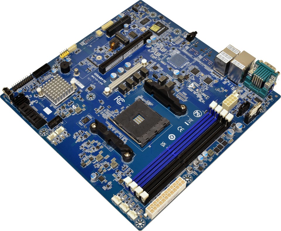 Gigabyte Mainboard MC12-LE0 Re1.0 AMD B550 AM4 Ryzen 5000 4000 Server ...