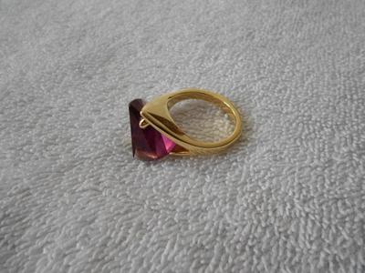 Amethyst CZ 18K GE Ring Size 8 Cubic Zirconia Gold Electroplate | eBay