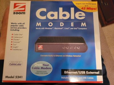 CABLE MODEM Zoom Model 5241 | eBay