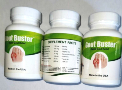 Gout Buster Faster Relief Economy Pack (3 bottles, 60 capsss) | eBay