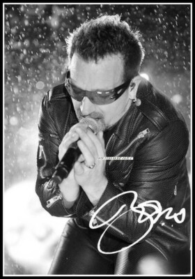 Bono, Autographed, Cotton Canvas Image. Limited Edition (Bo-302) | eBay