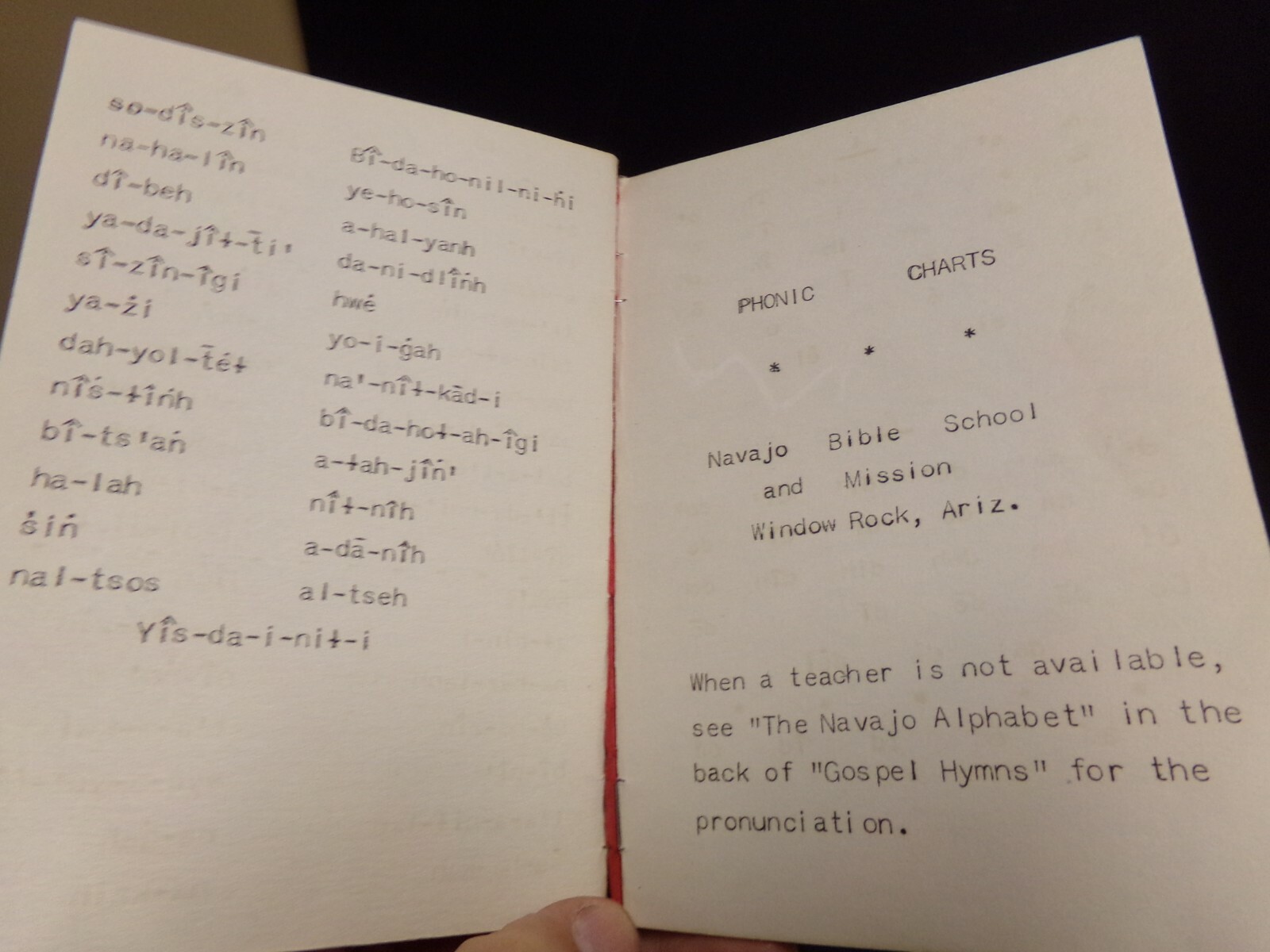 c1930 Navajo Native American Bible Hymns Children Primer. Publ:Navajo ...