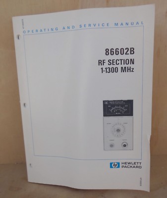 Manuals & Books - Section Operating Service Manual