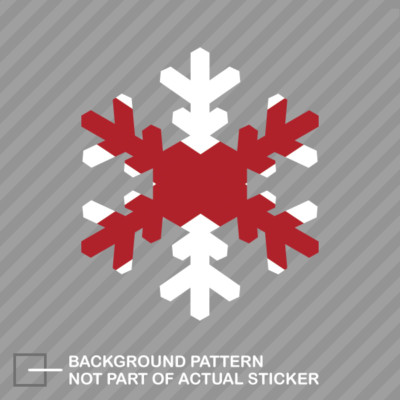 Alabama Snowflake Sticker Decal Vinyl AL snow flake snowboard skiing ...