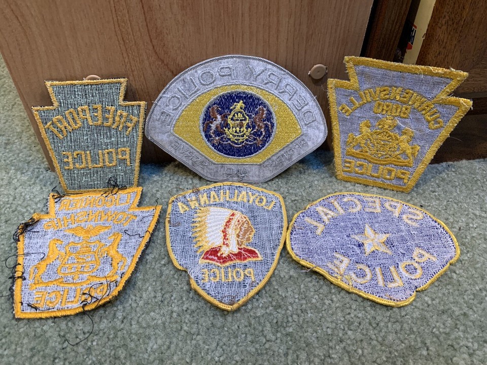 6 Old Police patch Lot Derry, Ligonier, Loyalhanna, Freeport ...