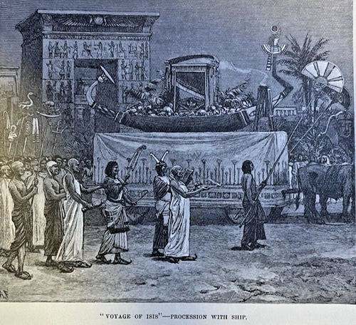 1884 Mythical Boats Argo Charon the Ferry Man Shell Fleet of Amphitrite ...