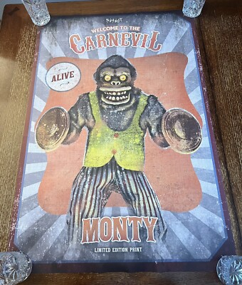 Monty Spirit Halloween Poster 2024 Carnevil 36x24 Limited Edition Print ...