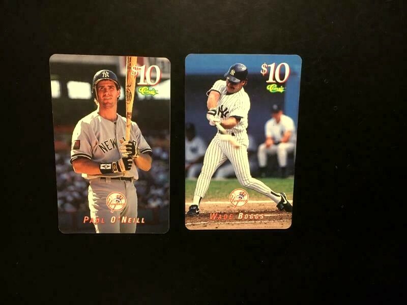 $10.1995 Major League Baseball (MLB): Paul O'Neill, BOGGS PHONE CARDS ...