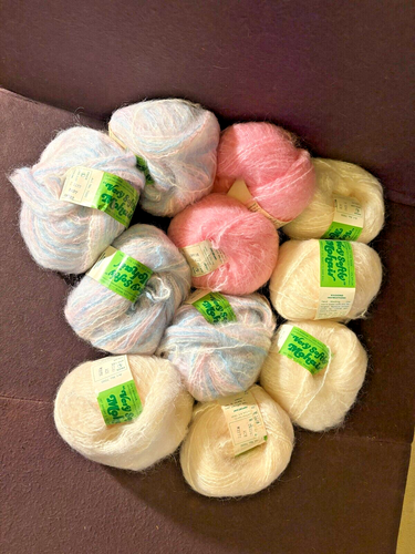 11 skeins Very Softly Mohair from JACK FROST yarn 2 oz ready-to-knit ...