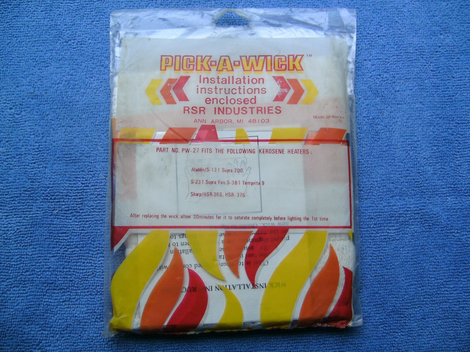 Aladdin S381 Temprite 9, S131+S231 Kerosene Heater Wick & Radiant King ...