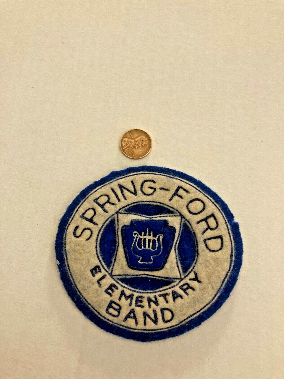 Vintage 3.75" Spring Ford Rams Elementary School Band Sew On Patch Rare ...