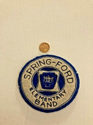 Vintage 3.75" Spring Ford Rams Elementary School Band Sew On Patch Rare ...