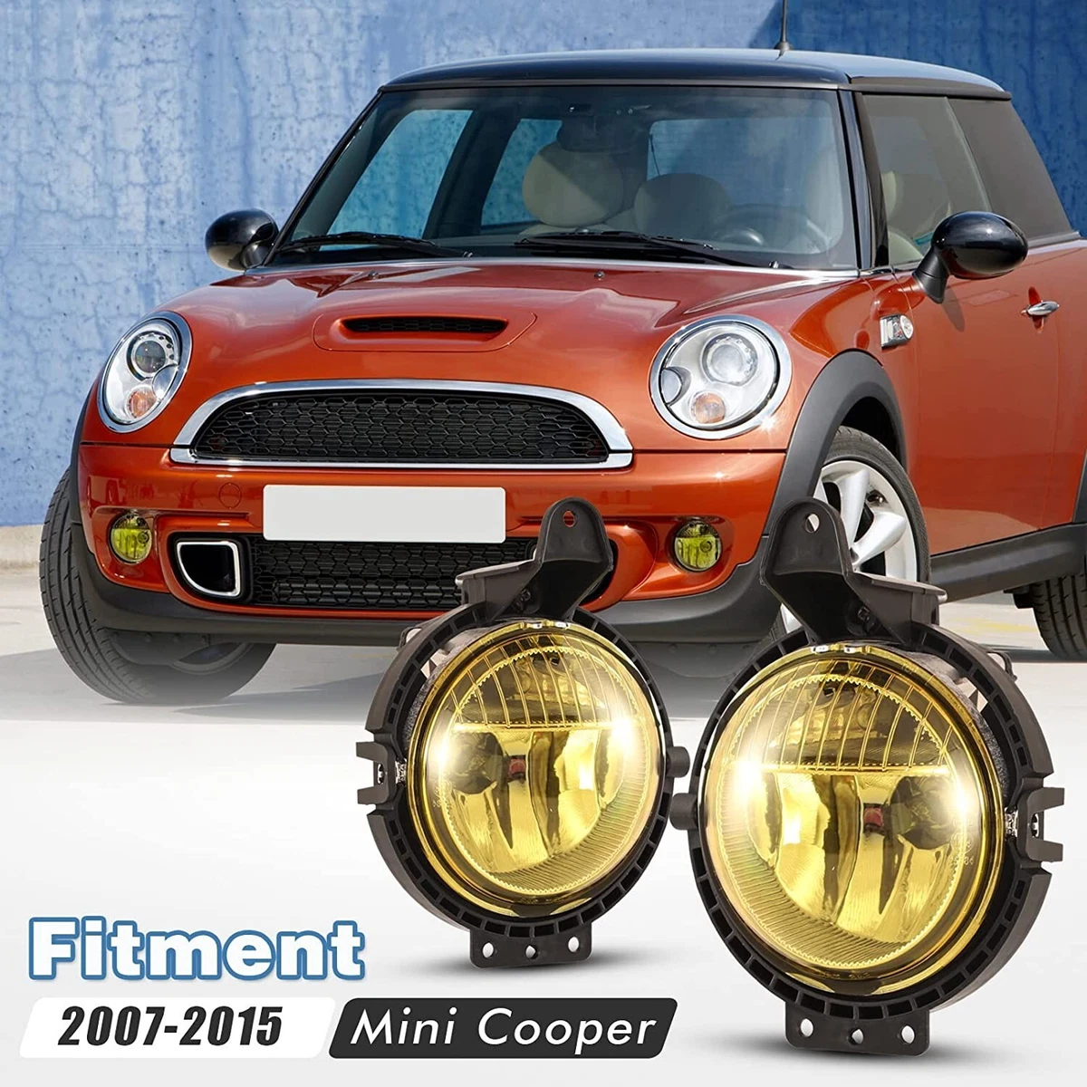 Mini Cooper Yellow Fog Lights | Shelly Lighting