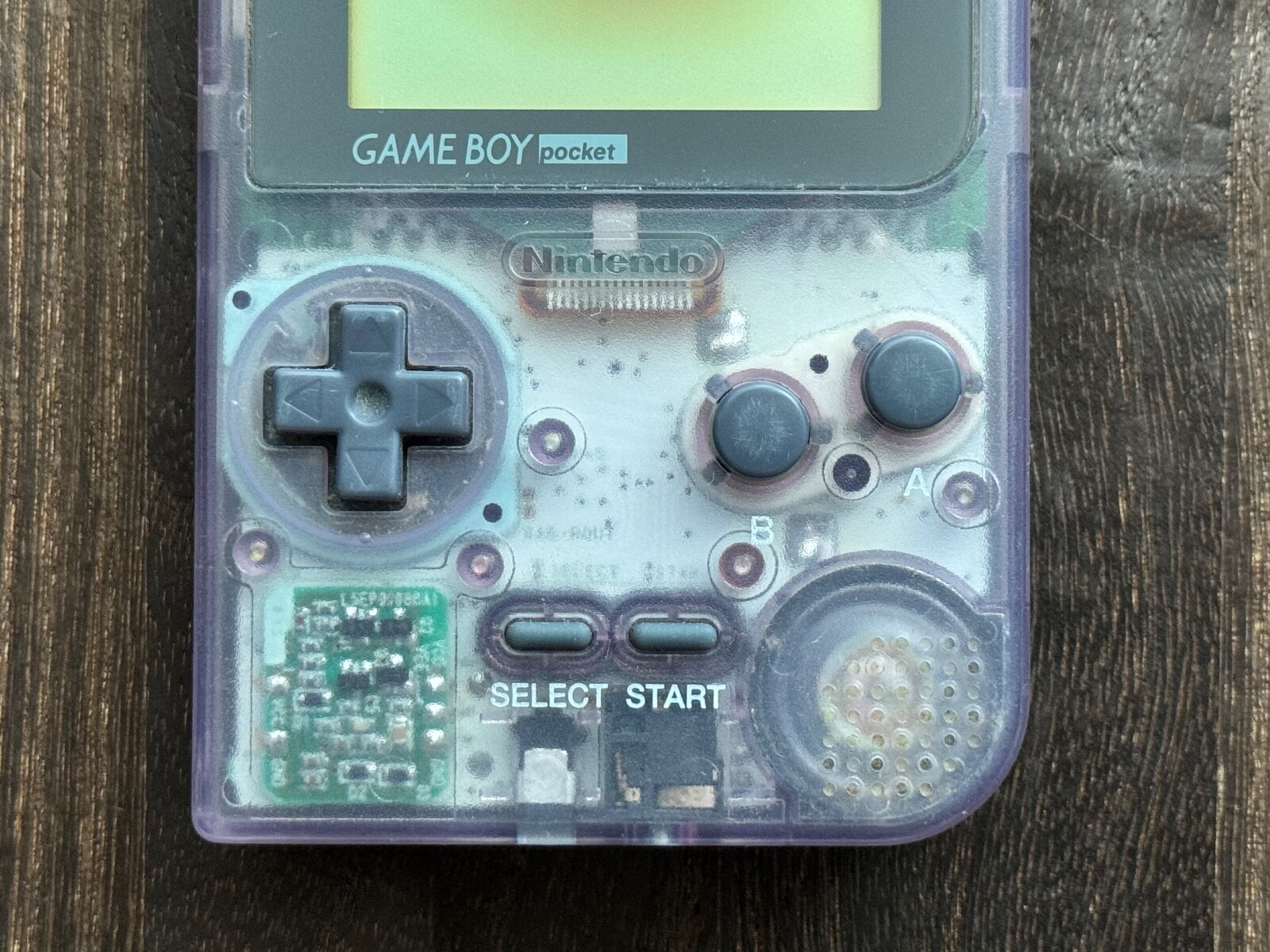 Nintendo Game Boy Pocket Clear Atomic Purple Handheld System MGB-001 ...