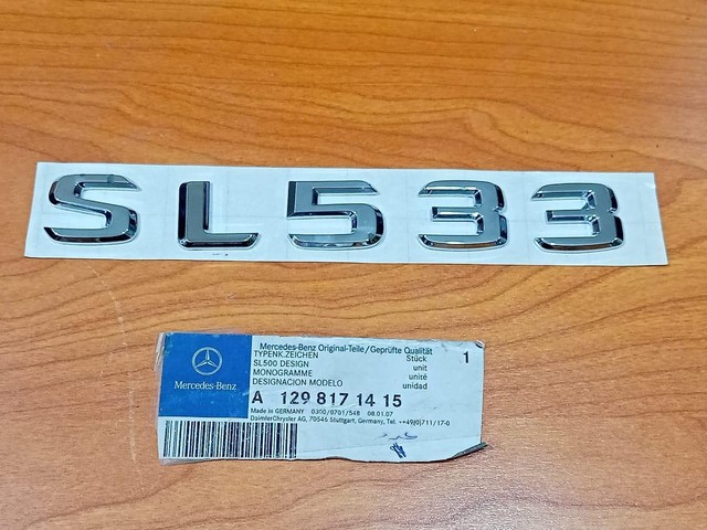 Genuine Mercedes Benz SL500 Emblem R129 R230 SL AMG for sale online | eBay