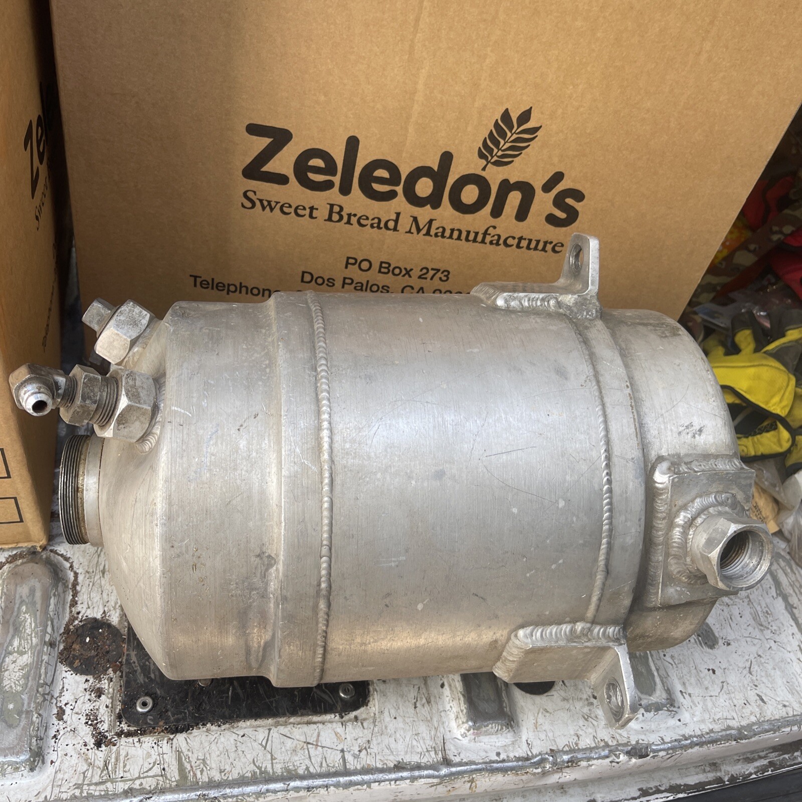 Vintage Eelco Moon 5 Gal Aluminum Fuel Tank Hot Rod Gasser 32 Ford 55 ...