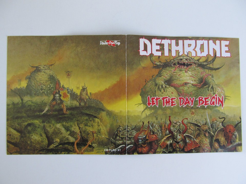 DETHRONE Let the Day Begin CD 1989 MEGA RARE OOP THRASH ORIGINAL 1st ...