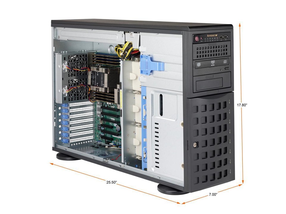 SUPERMICRO SuperChassis CSE-745BAC-R1K23B 4U Tower Server Chassis ...