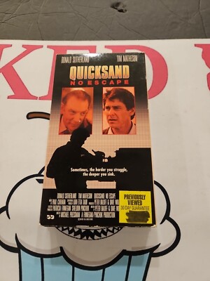 Quicksand: No Escape - DONALD SUTHERLAND (VHS, 1993) 96898127530| eBay