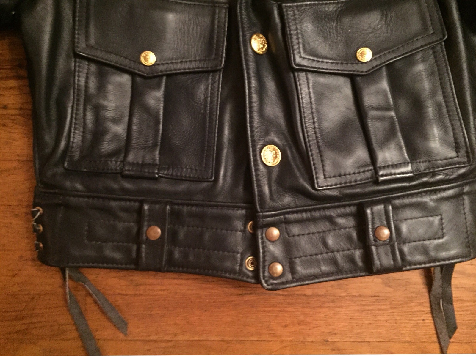 Rare Blue Columbia Langlitz Pocket Chp Police Cop Motorcycle Jacket US ...