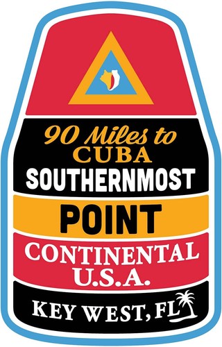 Heart Key West Sticker - Southernmost Point Marker - Weatherproof Vinyl ...