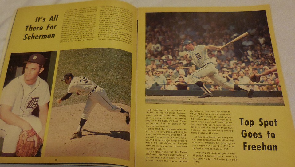 1972 Tigers Yearbook Detroit MLB Official Baseball Program VTG | eBay