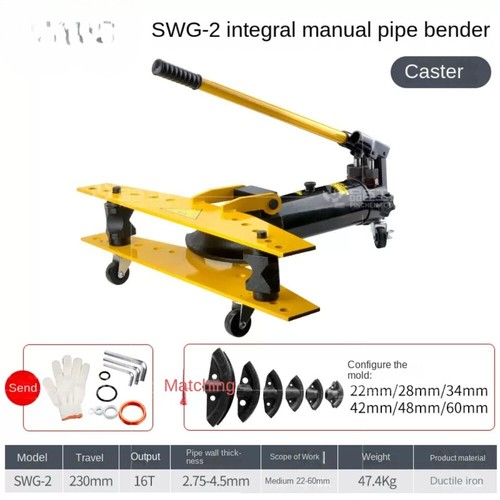 Hydraulic Pipe Bender Manual Type Seamless Galvanized Pipe Iron Pipe ...
