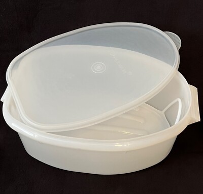 Vintage TUPPERWARE 487 Flavor Saver Ham Roast Turkey Storage Keeper 3pc ...