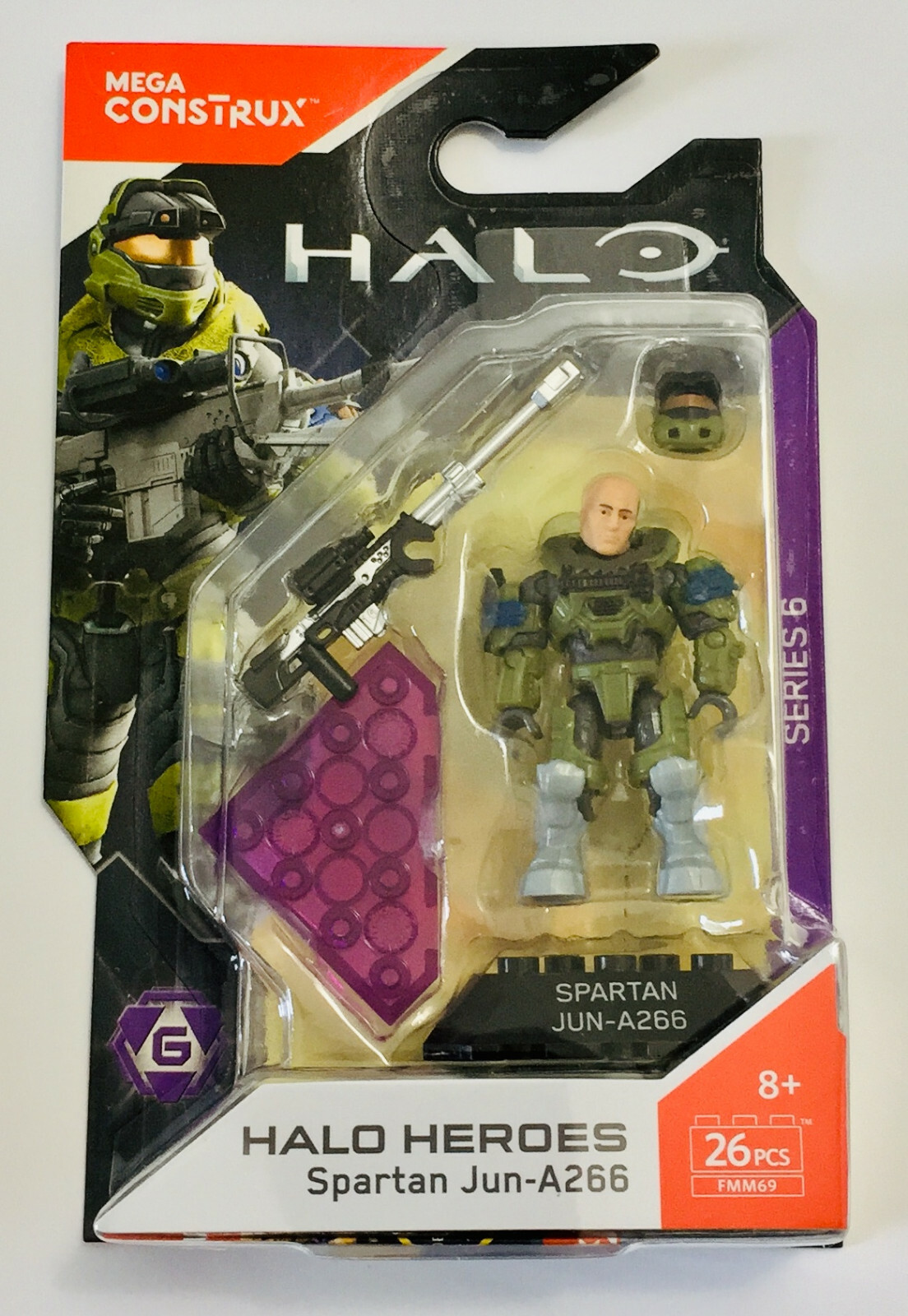 MEGA Construx Halo Heroes Spartan Jun-A266 (Series 6) (FMM69) (NISB ...