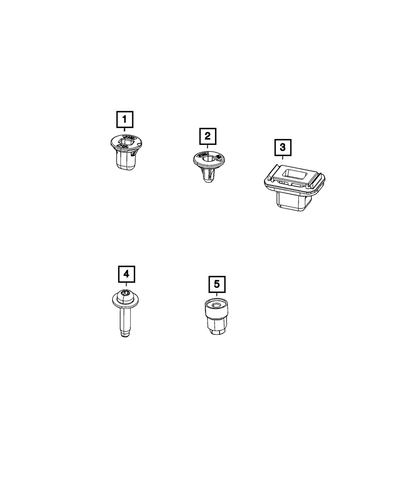 Véritable feu arrière Mopar Grommet 68455877AA | eBay