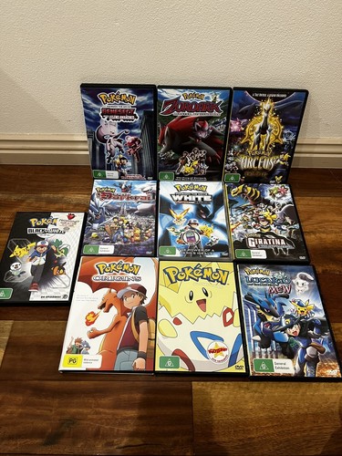Pokemon DVD Bundle Lot x 10 Movie Series Collection Region 4 PAL ...
