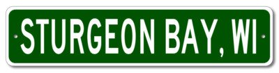 Sturgeon Bay, Wisconsin Metal Wall Decor City Limit Sign - Aluminum | eBay
