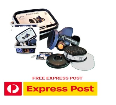 SUNDSTROM SR100 HALF FACE ASBESTOS RESPIRATOR KIT WITH STORAGE BOX ...