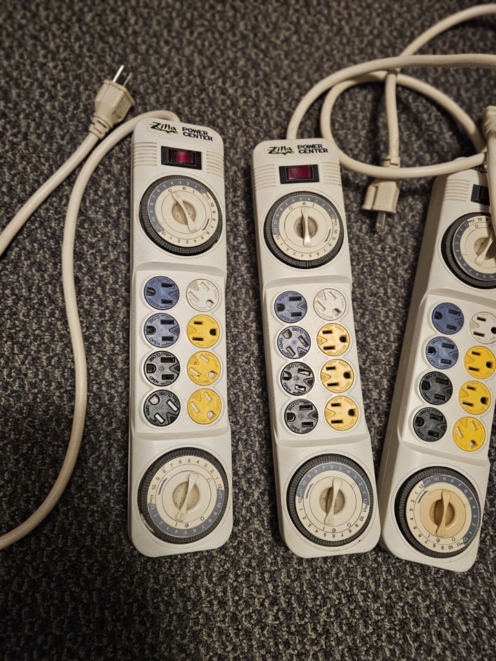Zilla 24/7 Dual Analog Timer Power Center | eBay