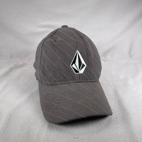 Volcom Hat Mens Fitted Flex S/M Brown Flexfit Cap Embroidered Skater ...