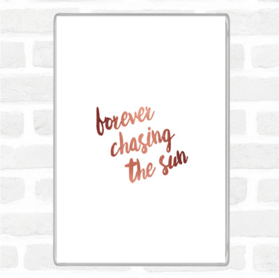 Forever Chasing Quote Jumbo Fridge Magnet | eBay UK