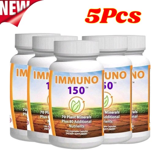 5X Organic-Wellness Immuno- 150Capsules Plants=Minerals&Additional ...