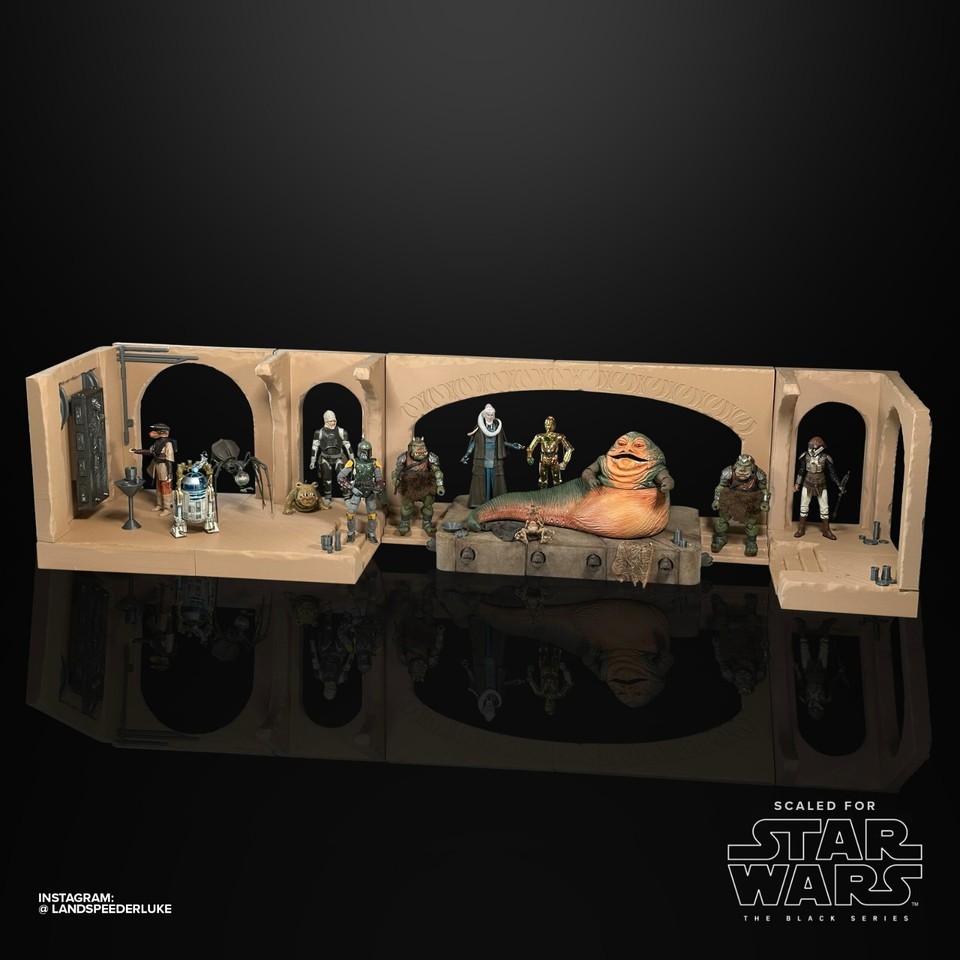 Jabba's Palace Diorama (Small Size) for 3.75 IN (1:18) Figures (Un ...