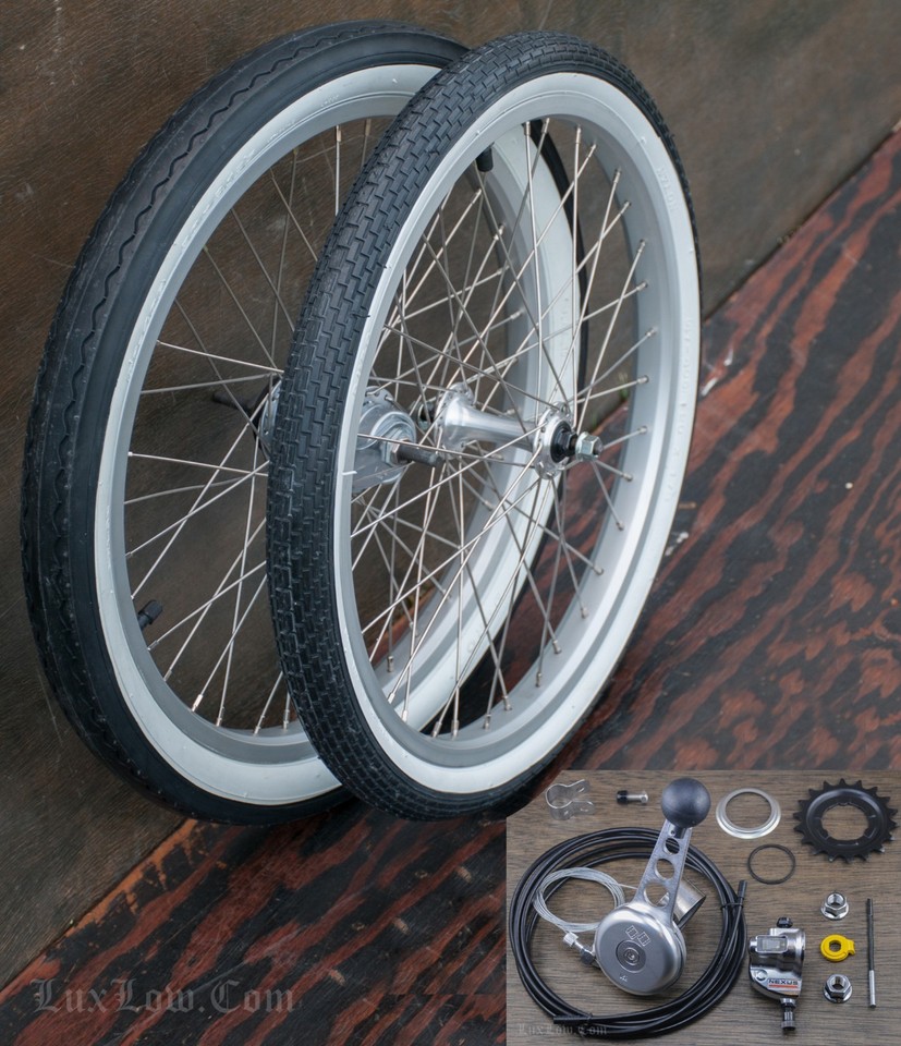 20" Stingray Bike Stick Shifter WHEELS 3 Speed Hub Tires Vintage ...