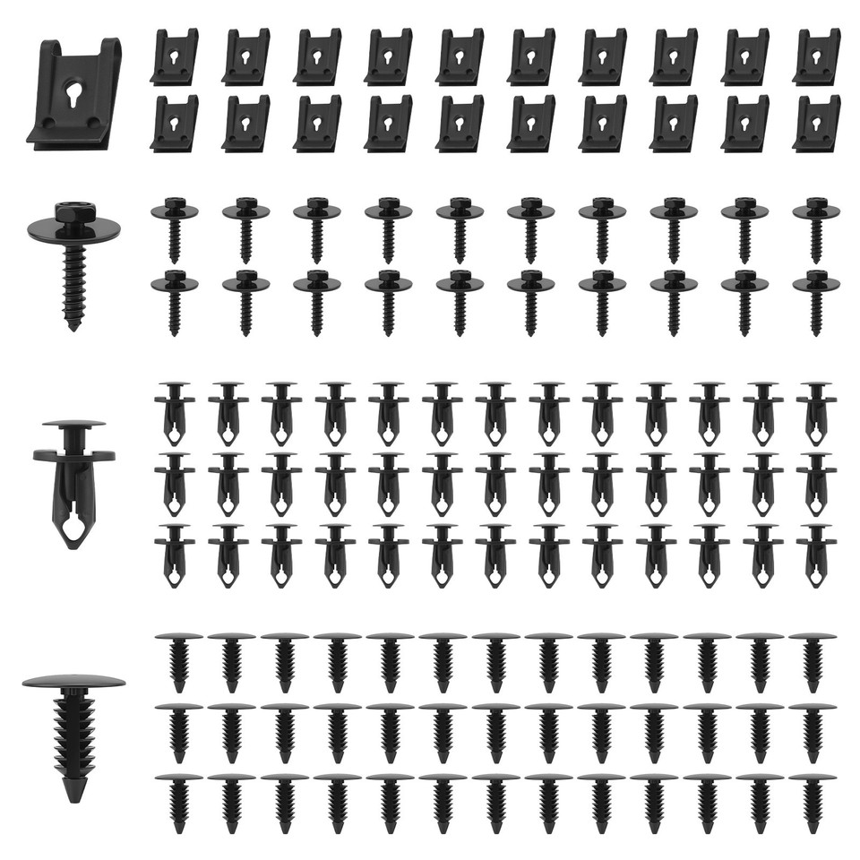 For FORD Focus Fiesta PUSH RIVET Bumper Fastener Clips Hex Head Tapping ...