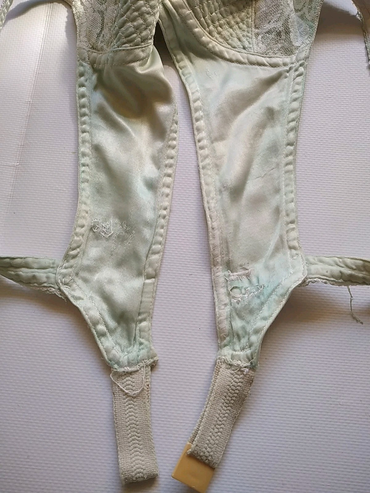 Vintage Soviet women's bullet bra brassiere satin USS… - Gem