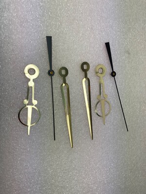Quartz Battery Clock Hand Set for 6" Dial for I shaft movements Gold ...