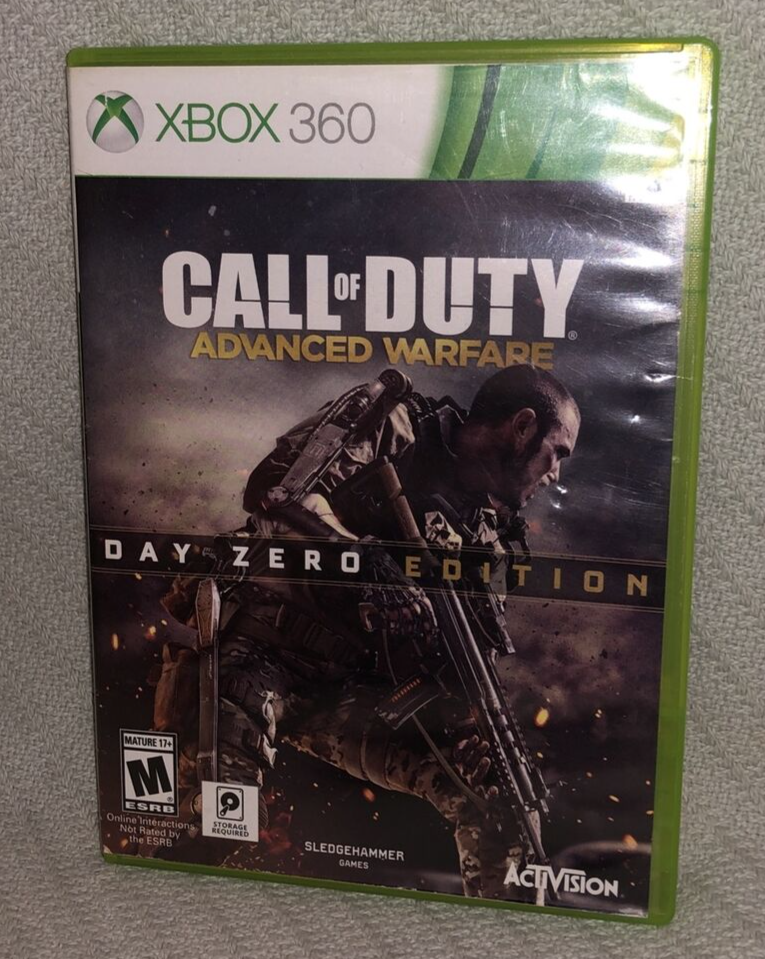 Xbox 360 Call Of Duty Advanced Warfare Day Zero Edition Video Game Disc ...