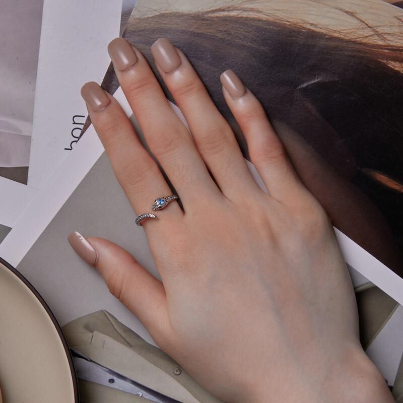 925 Sterling Silver Wedding Engagement Rings Wedding Band Fashion Women ...