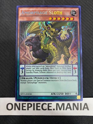 Card Yu-Gi-Oh! Amorphage Sloth SHVI-EN030 1st Secret Us Print | eBay