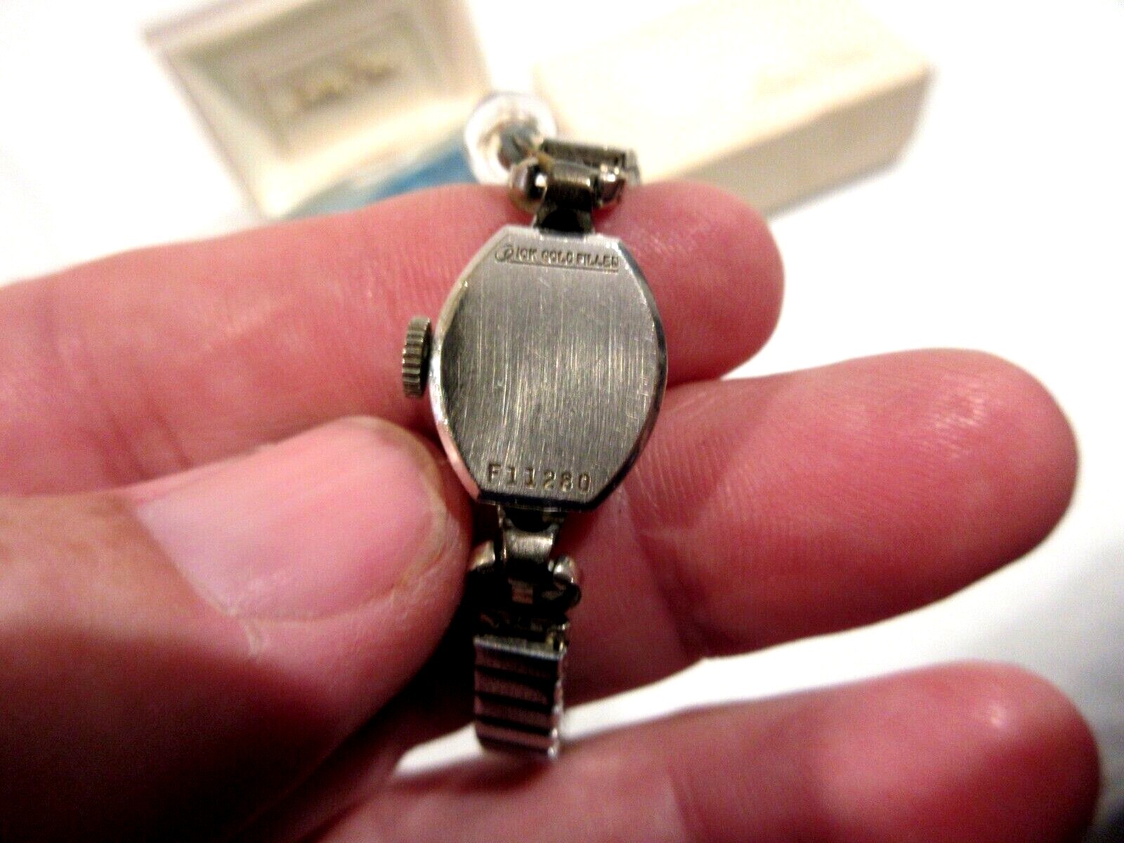 Vintage Lady Elgin 10K Gold Filled Ladies Watch with … - Gem