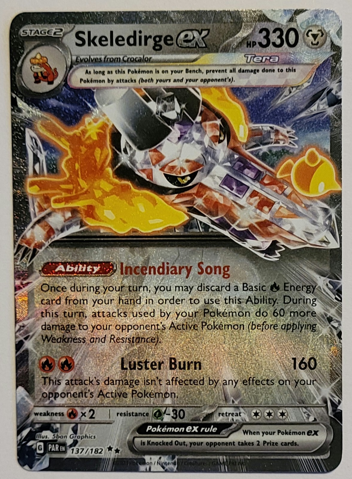 Holo Skeledirge ex 137/182 Double Rare Paradox Rift Pokemon TCG | eBay